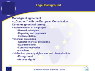 FP7 Legal Aspects (March 2007) | PPT
