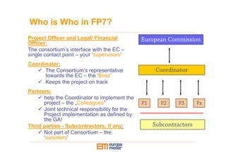FP7 project negotiation, management and financial rules | PPT