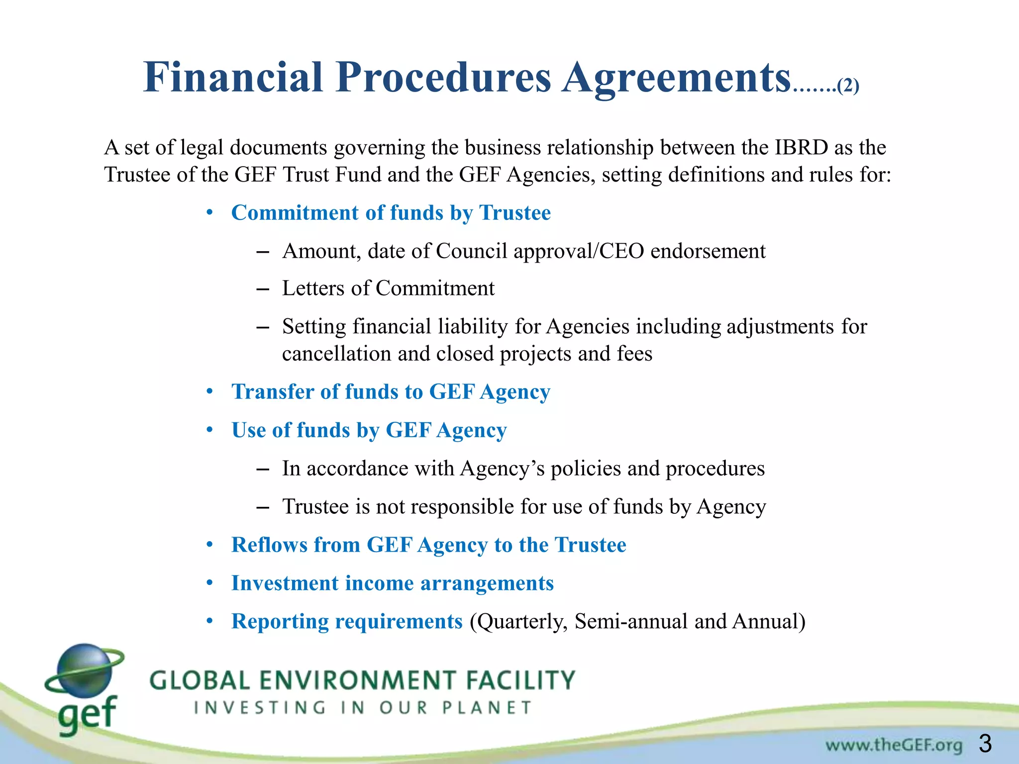 Financial Procedures Agreement | PPT