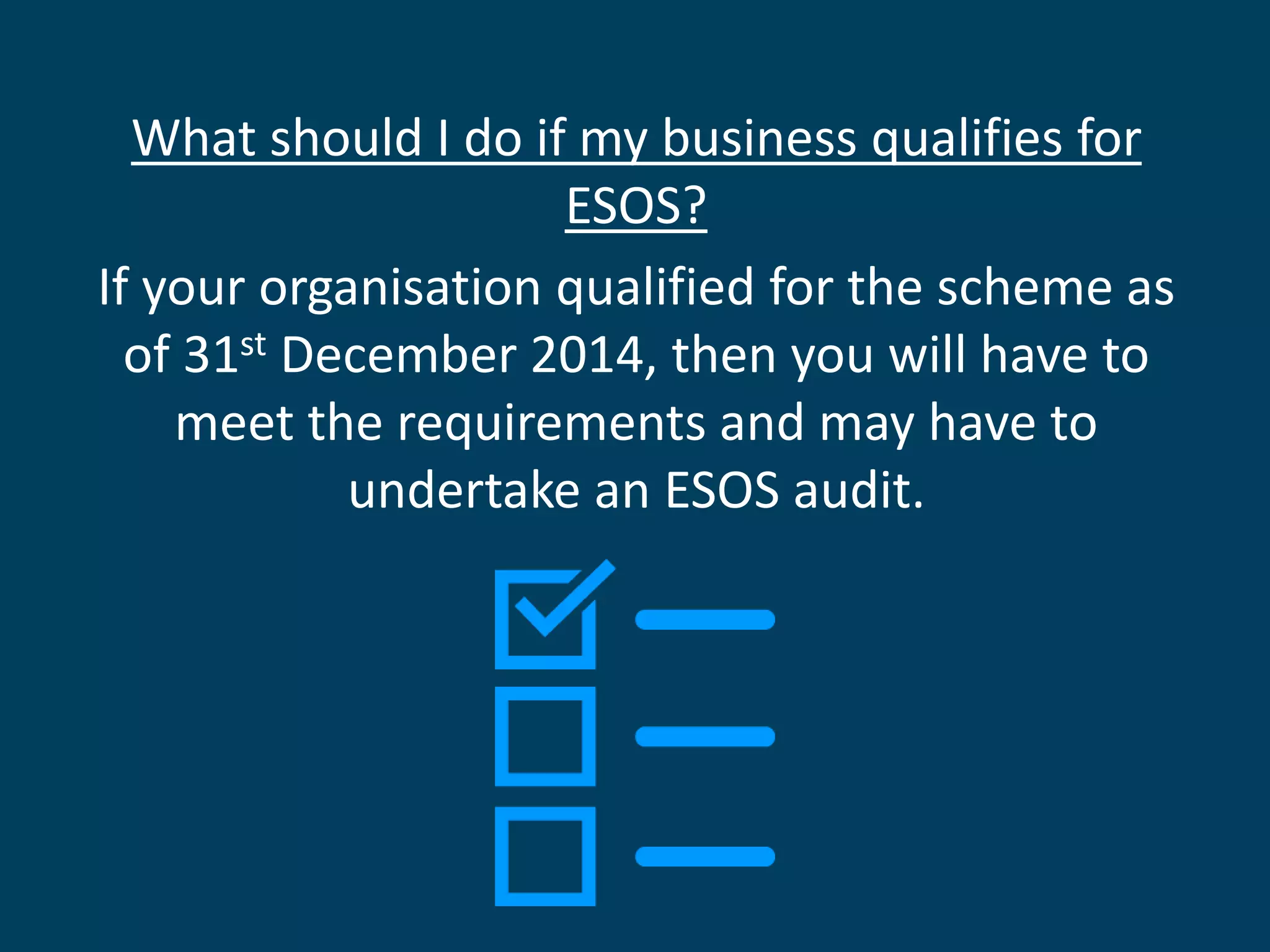ESOS Explained | PPTX | Business | Business and Finance