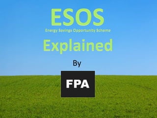 ESOS Explained | PPTX | Business | Business and Finance