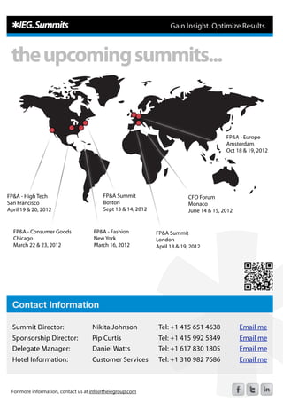 Financial Forecasting & Planning Summit | PDF