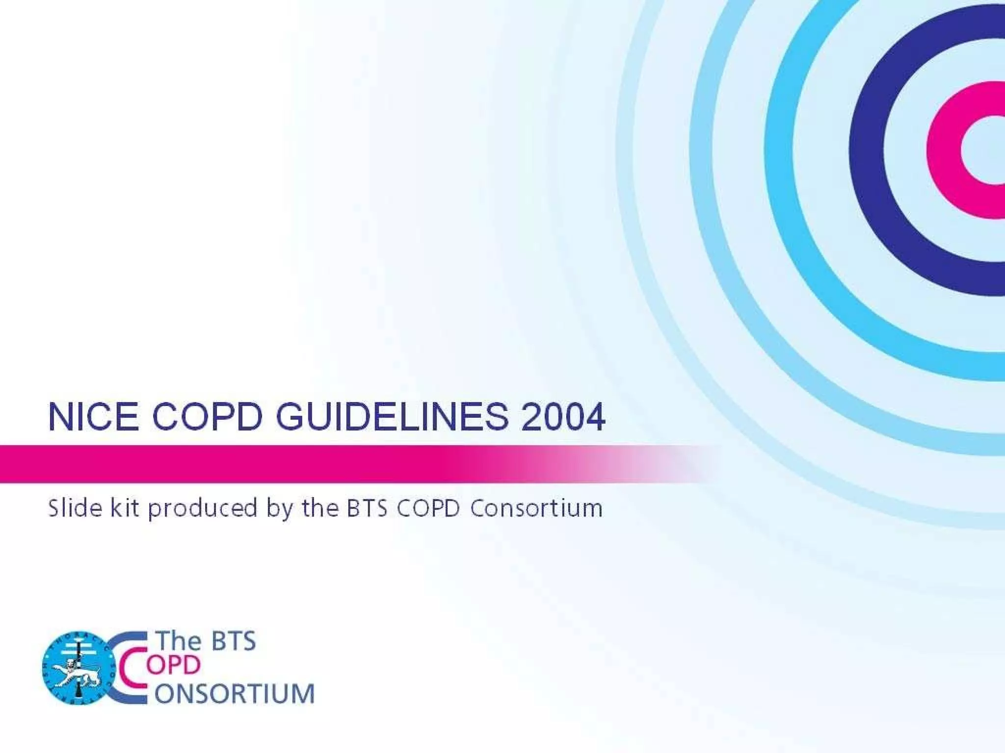 COPD NICE guidelines 2004 | PPT | Medical Health