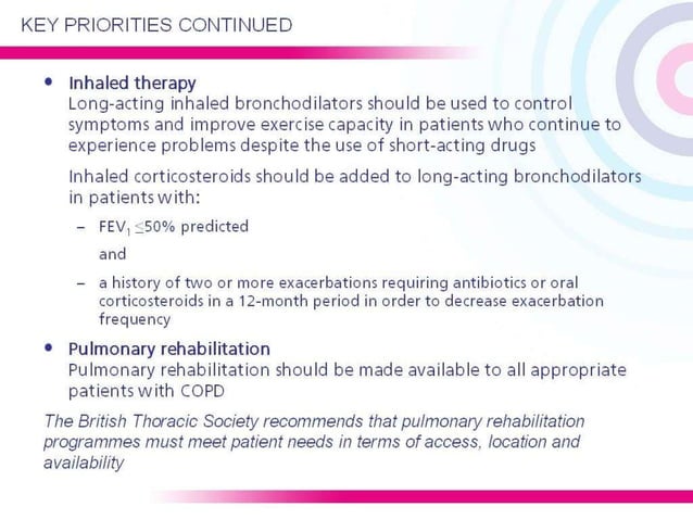 COPD NICE guidelines 2004 | PPT | Medical Health