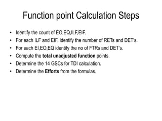Fp analysis (counting functional points) | PPTX