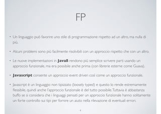 Programmazione funzionale e Stream in Java | PDF