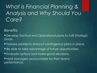 Financial Planning and Analysis Presentation | PPT