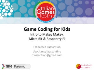 Game Coding for Kids | PPT