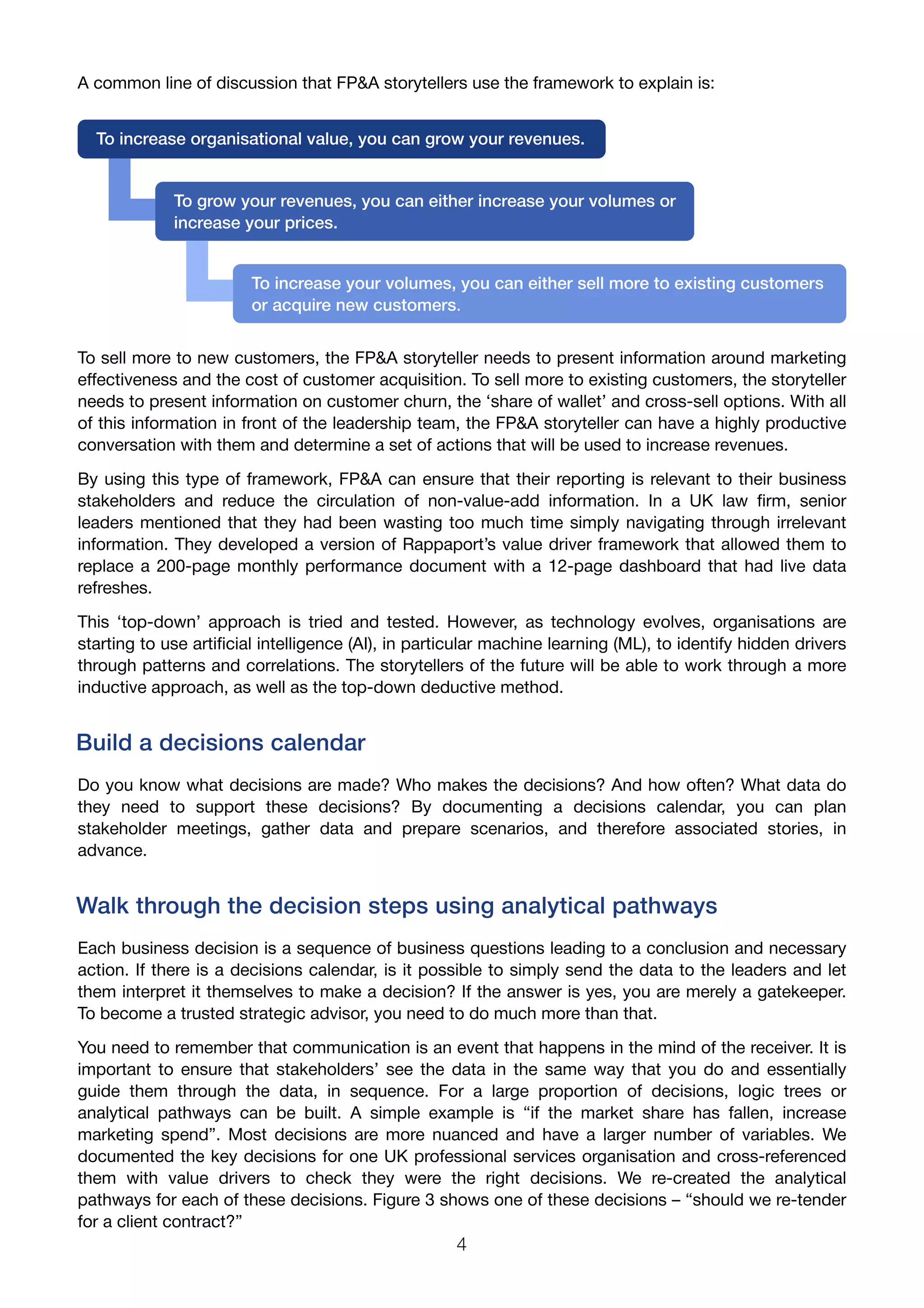 Storytelling in finance and FP&A | PDF