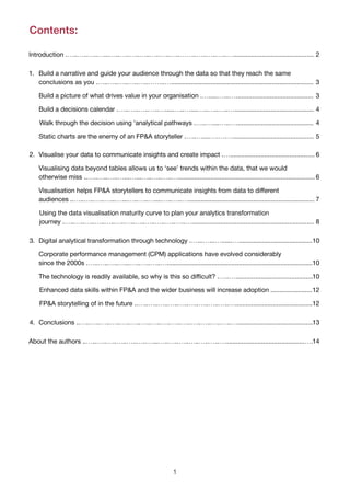Storytelling in finance and FP&A | PDF