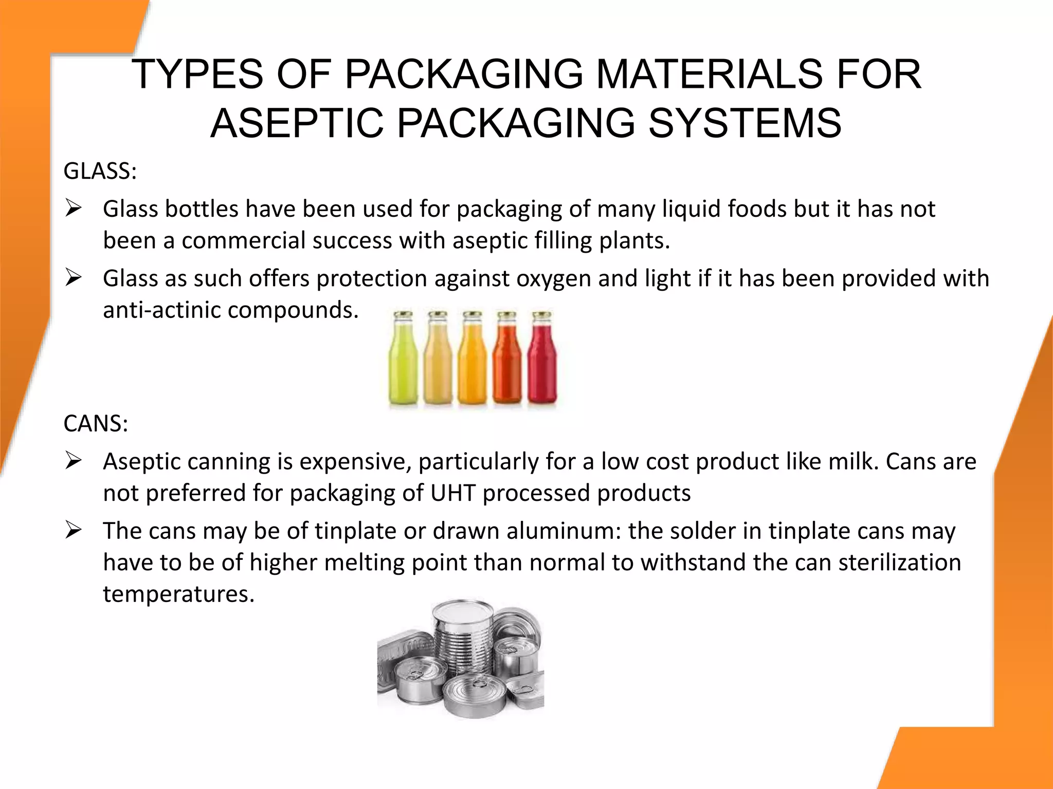 Aseptic, intelligent and retort packaging | PPTX