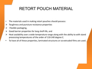 Aseptic, intelligent and retort packaging | PPTX