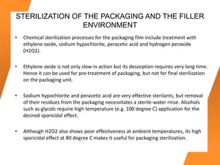 Aseptic, intelligent and retort packaging | PPTX