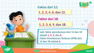 Materi FPB untuk siswa kelas lima sekolah dasar | PPTX