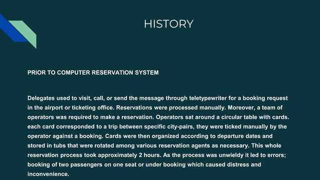 Airline reservation system | PPTX | Air Travel | Travel Type