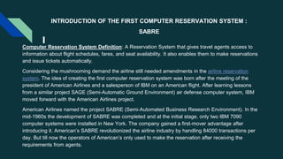Airline reservation system | PPTX