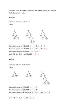 FPB matematika kelas 6 | DOCX
