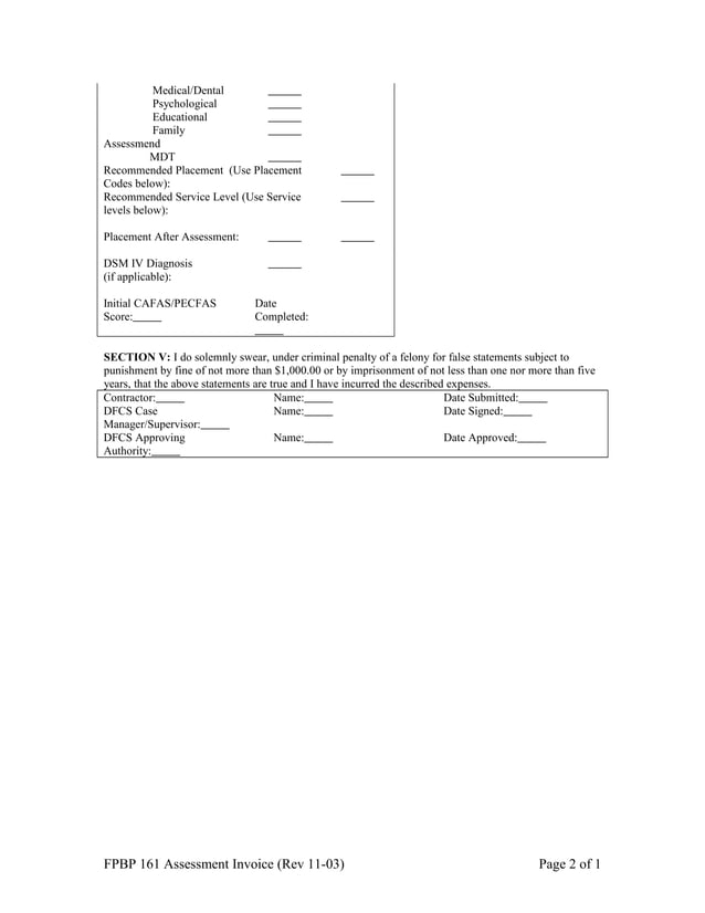 Fpbp 161 fpbp assessment invoice