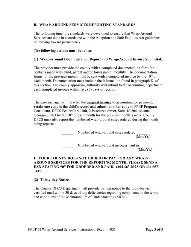 Fpbp 5 i wrap around services authorization instructions | PDF