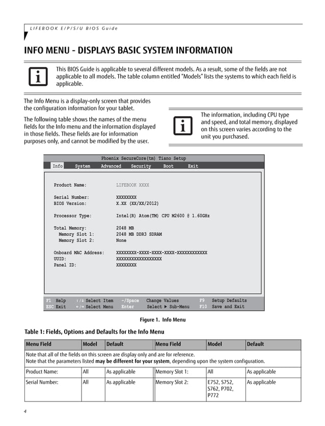 Fujitsu LIFEBOOK S752 Bios Guide | PDF | Operating Systems | Computer ...