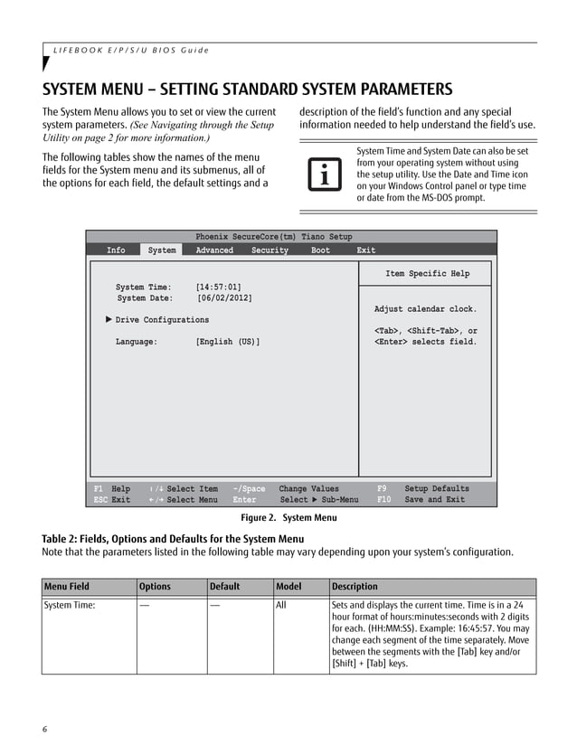 Fujitsu LIFEBOOK S752 Bios Guide | PDF | Operating Systems | Computer ...
