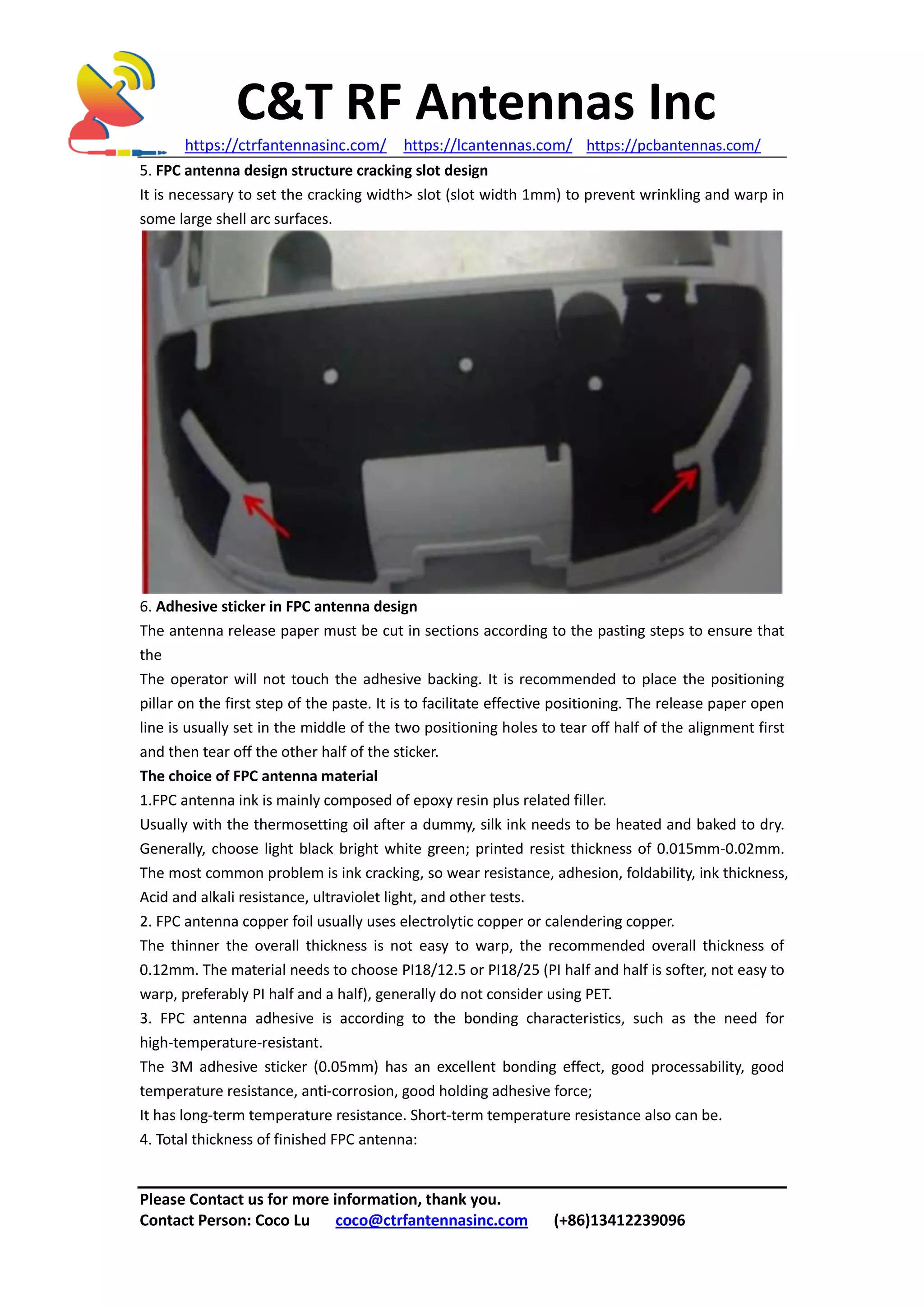 FPC antenna design guidelines | PDF