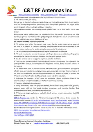 FPC antenna design guidelines | PDF