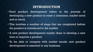 FOOD PRODUCT DEVELOPMENT | PDF
