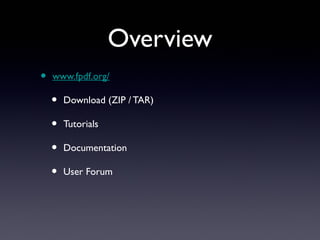 Introduction to FPDF | PPT