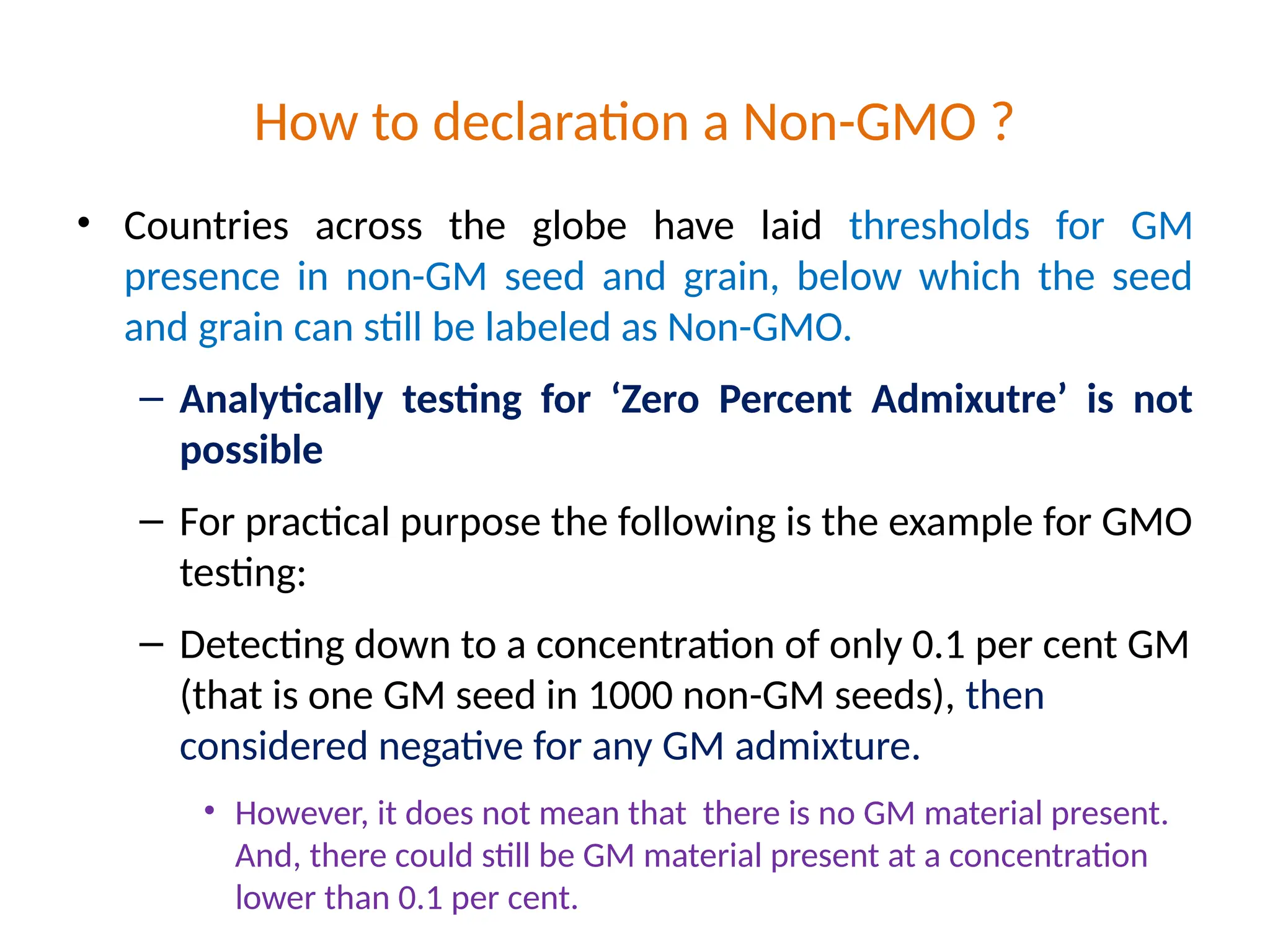 FPE - Lec 32 - GMO testing, labeling and traceability.pptx