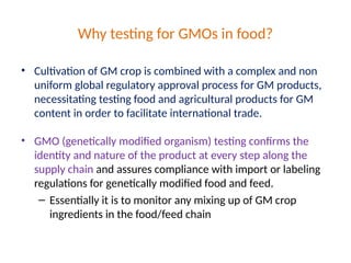 FPE - Lec 32 - GMO testing, labeling and traceability.pptx