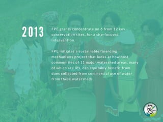 FPE at 25: Celebrating Connectedness through Conservation | PPT