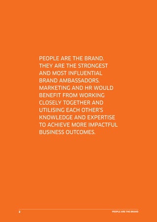 People are the brand - the unity of Marketing and HR | PDF