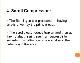 Types of Rotary Compressors FPE | PPTX