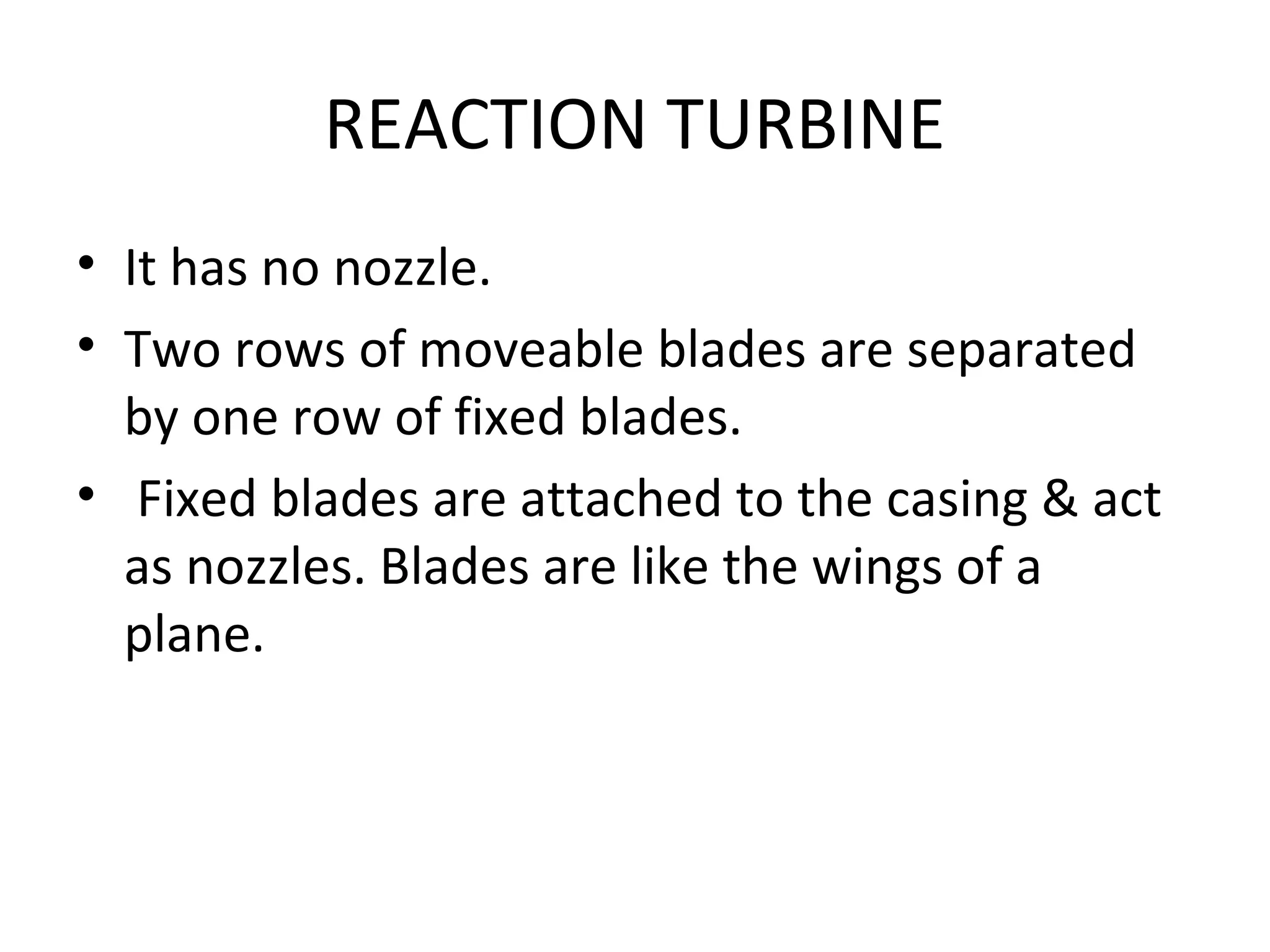 Reaction and Impulse Turbine (Comparison) | PPT