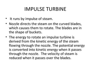 Reaction and Impulse Turbine (Comparison) | PPT