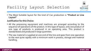 Micro Project - Design of Can Manufacturing Facility | PPT