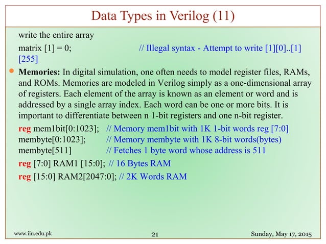 Fpga 05-verilog-programming | PPT | Free Download
