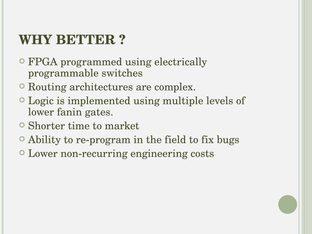 FPGA | PPT | Programming Languages | Computing