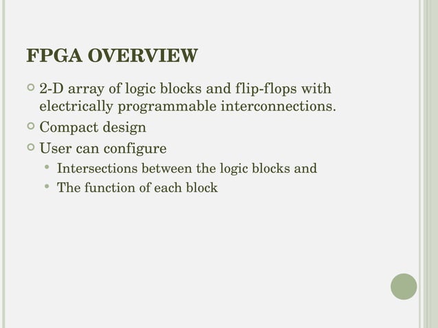 Fpga Ppt Programming Languages Computing