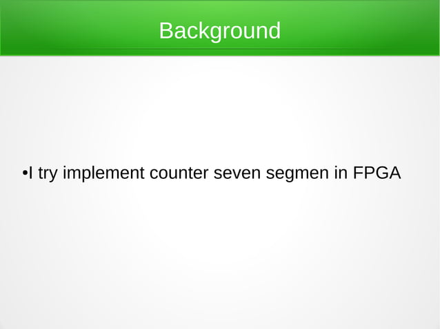 Fpga Creating Counter With Internal Clock Ppt 8482