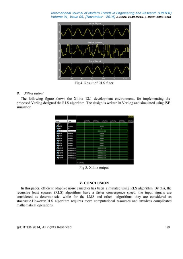 FPGA IMPLEMENTATION OF NOISE CANCELLATION USING ADAPTIVE ALGORITHMS | PDF | Digital Audio ...