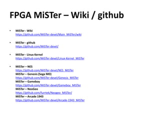 FPGA MiSTer (July 2019) | PPT
