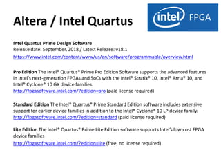 Tools for FPGA Development | PPT