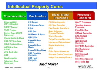 Altera FPGA Marketing Report | PPT