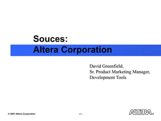 Altera FPGA Marketing Report | PPT