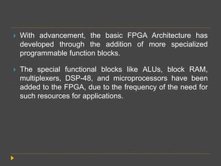 FPGA Architecture and application | PDF