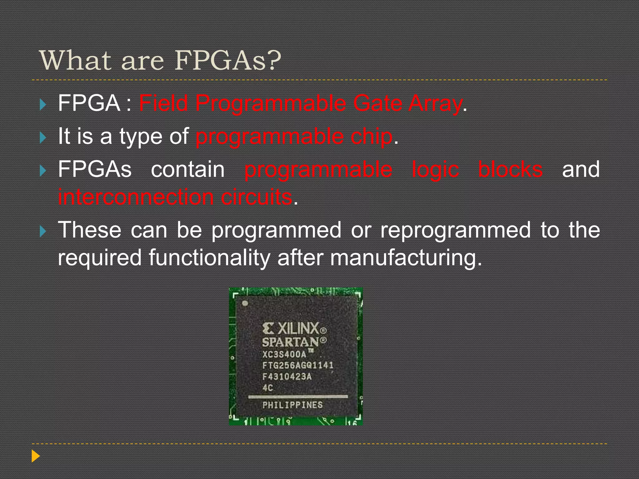 Fpga Architectures And Applications Pptx Programming Languages