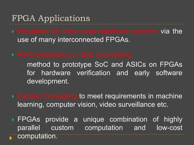Fpga Architectures And Applications Pptx Programming Languages Computing