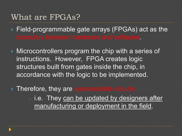 Fpga Architectures And Applications Pptx Programming Languages